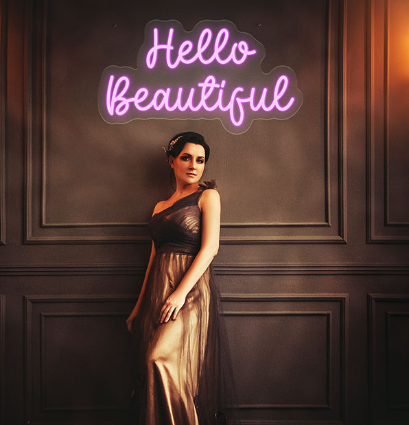 Buy Hello Beautiful LED Neon Sign Online | NeonChamp